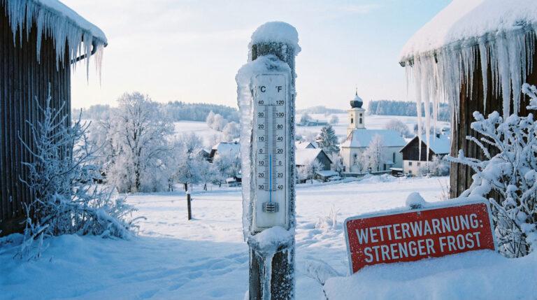 Strenger Frost: DWD warnt vor bis zu minus 17 Grad